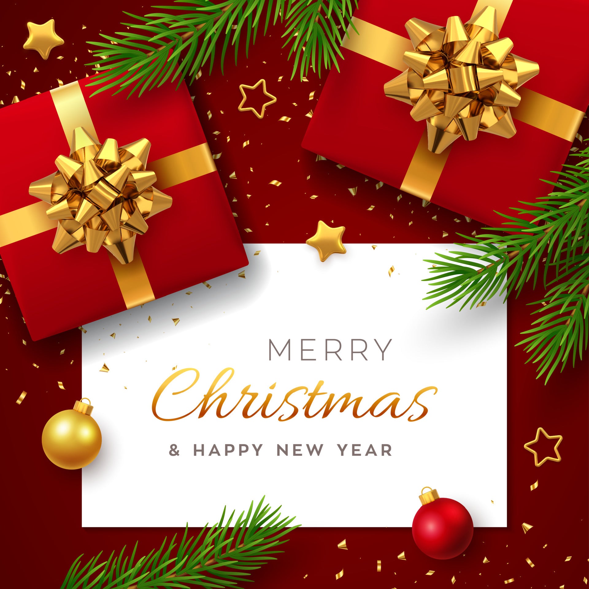 Merry Christmas Gift Card – 3D Printing Store