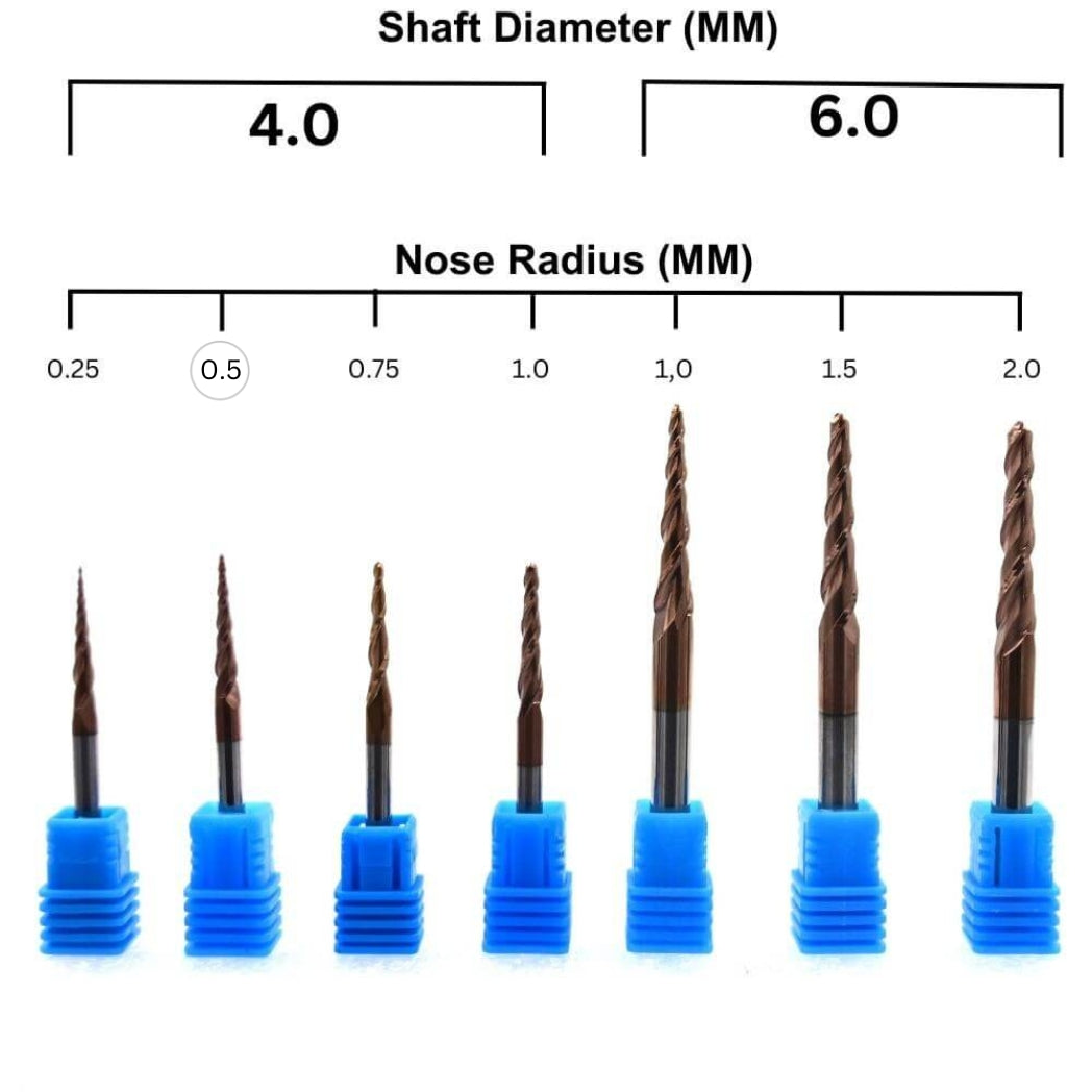 Taper Ball Nose Cutting Bit – 3D Printing Store