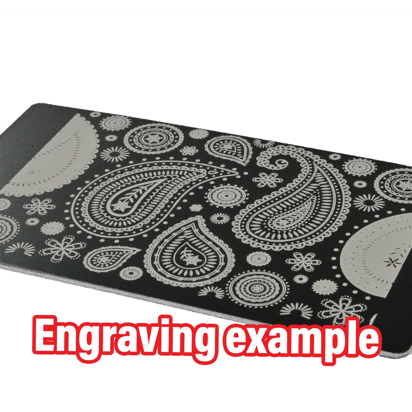 Aluminium Engraving Plate, 70mm x 40mm, Black – 3D Printing Store