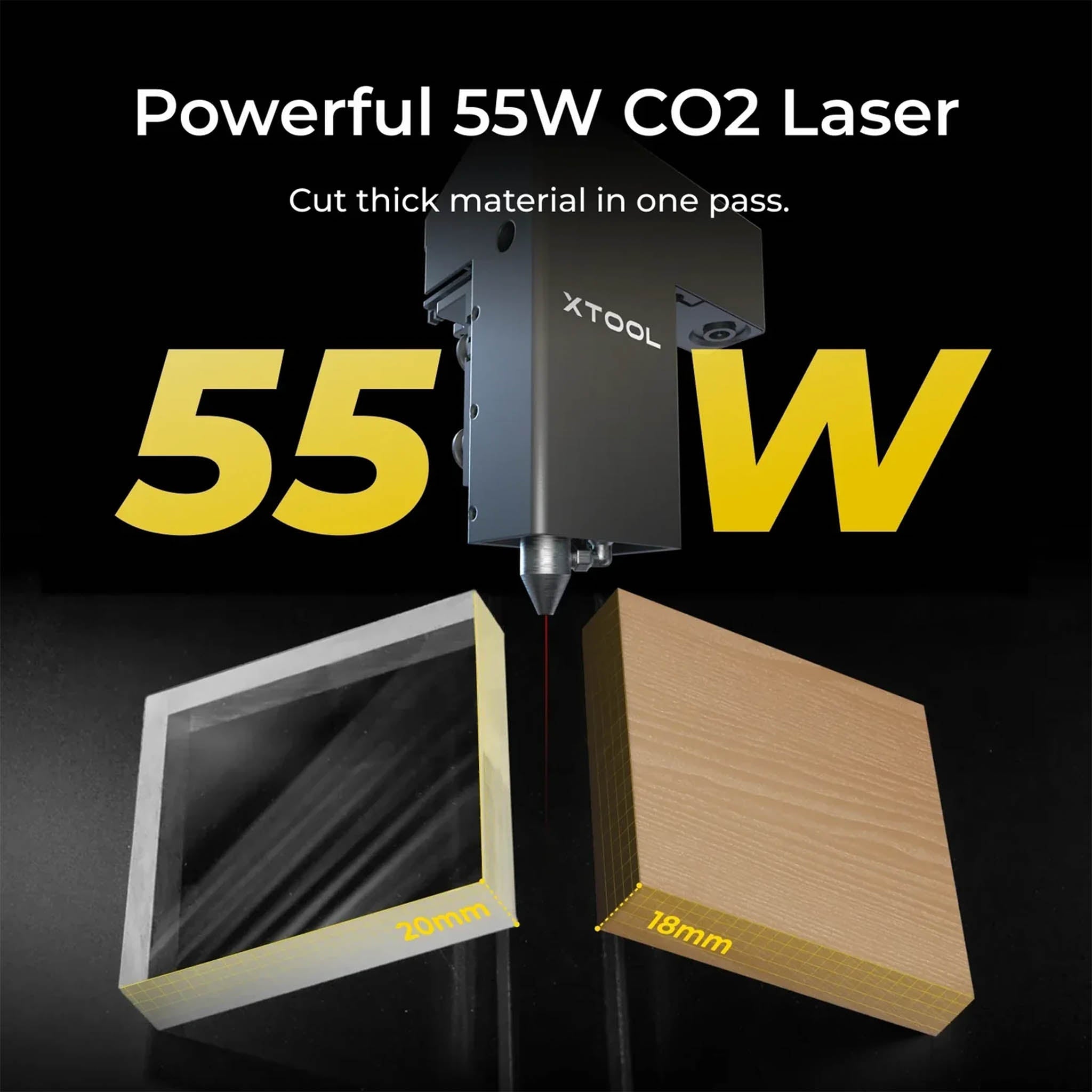 xTool P2S 55W Desktop CO2 Laser Cutter – 3D Printing Store