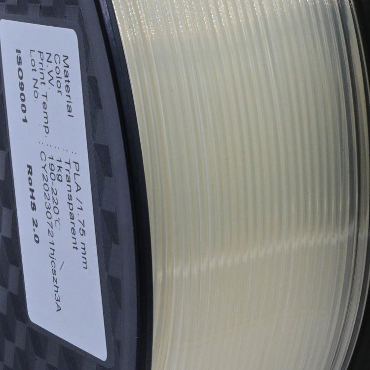 PLA Filament, 1kg, 1.75mm, Transparent – 3D Printing Store