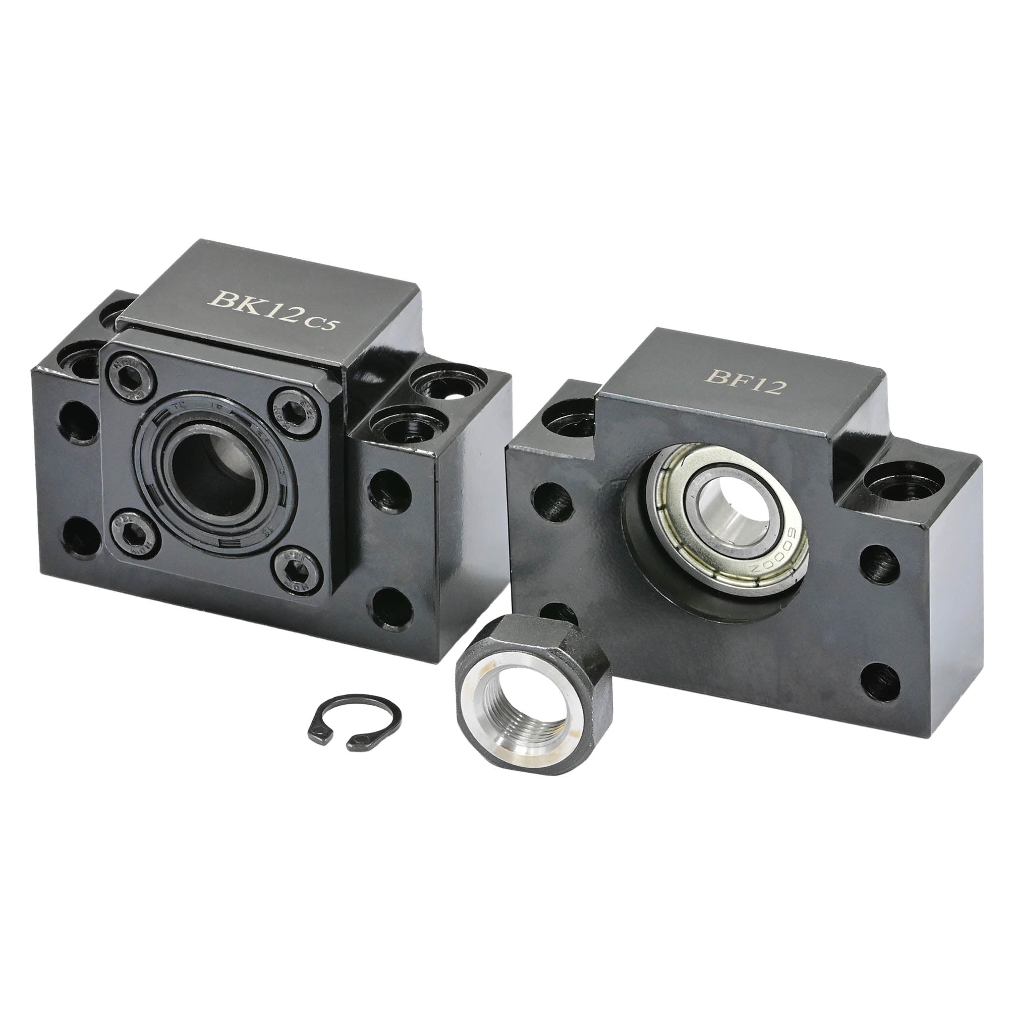 Bearing Block Set for SFU16 Ball Screw, BK12 & BF12 – 3D Printing Store