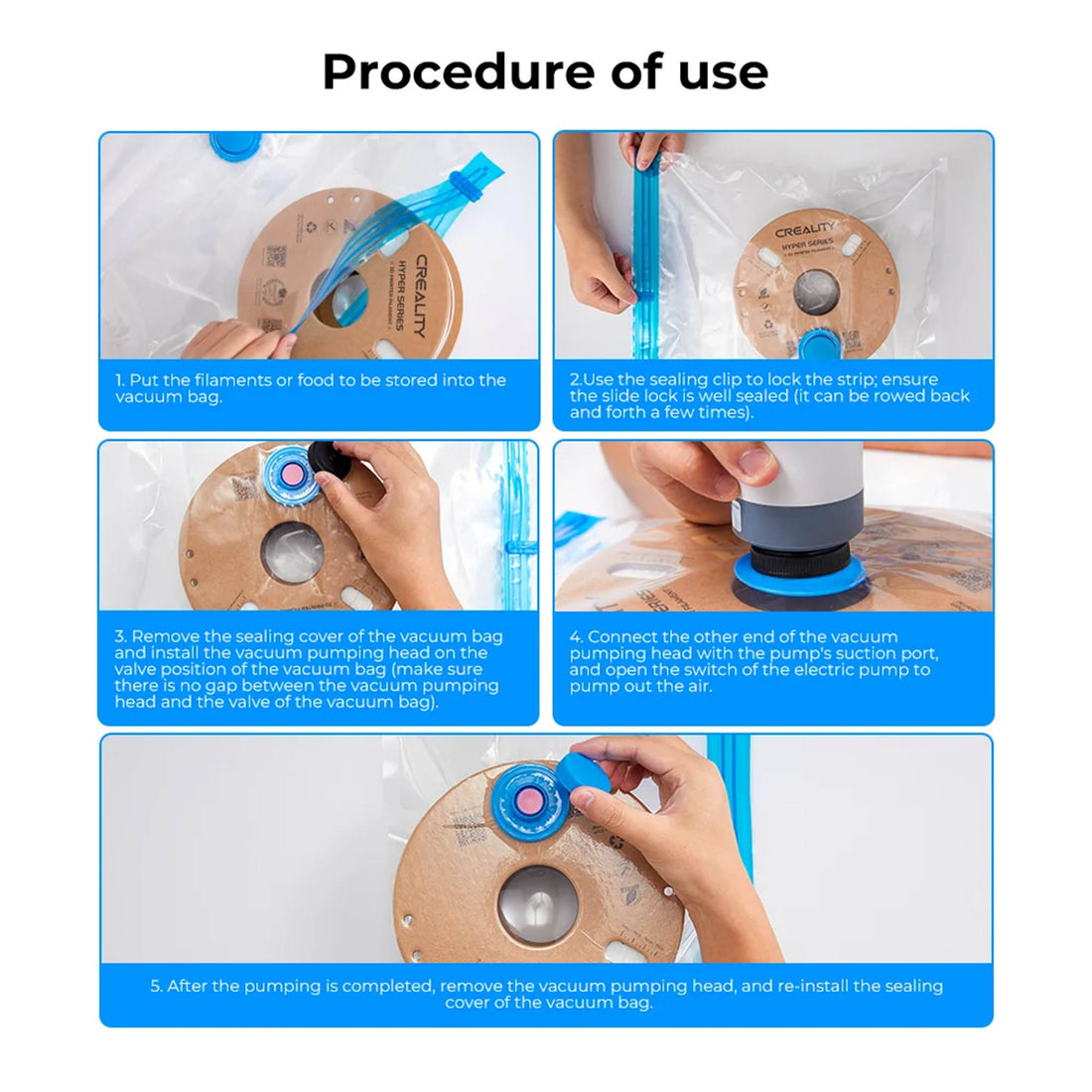 Creality Filament Vacuum Storage Kit – 3D Printing Store