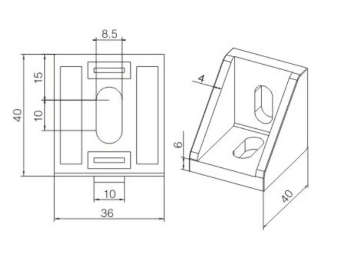 40-Series Corner Bracket – 3D Printing Store