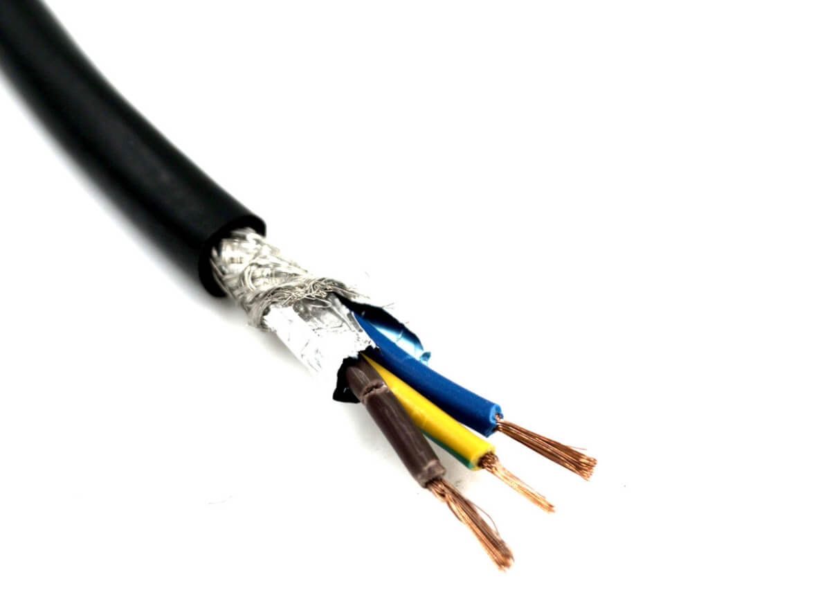 3-Core shielded cable for CNC Spindle, 1 Meter – 3D Printing Store
