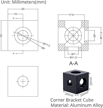 Cube Bracket – 3D Printing Store
