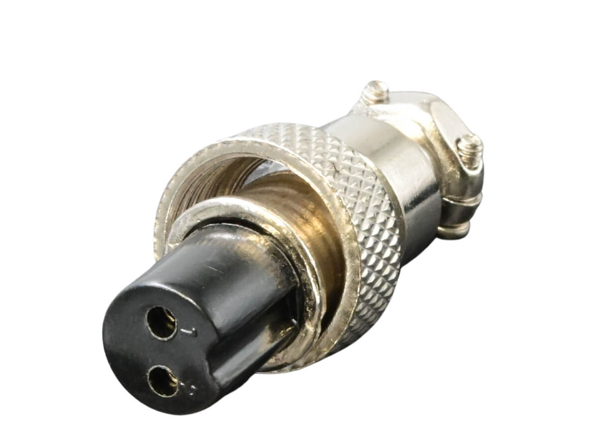 GX12 Connector, 2 Pin, Female – 3D Printing Store