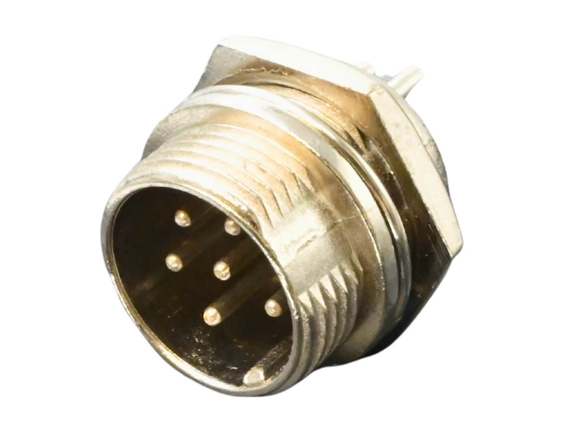 GX16 Connector, 6 Pin, Male – 3D Printing Store
