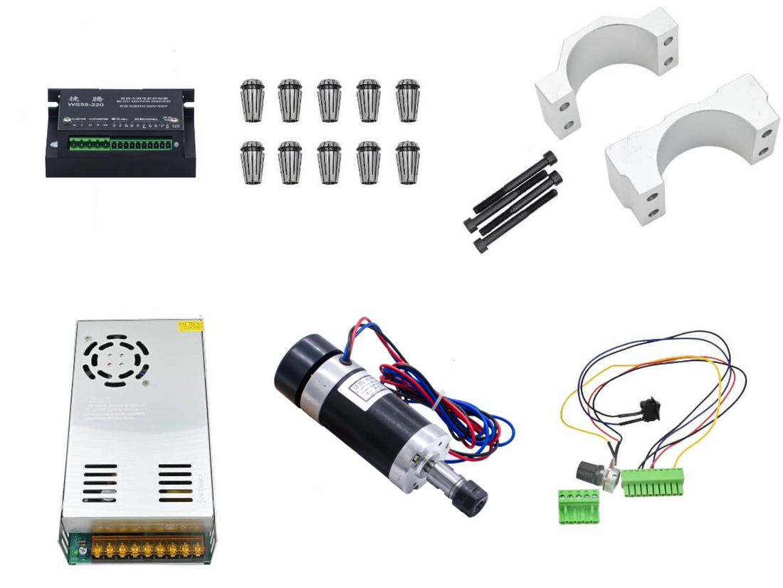 Spindle Kit, 500W, Brushless, 12 000 RPM – 3D Printing Store