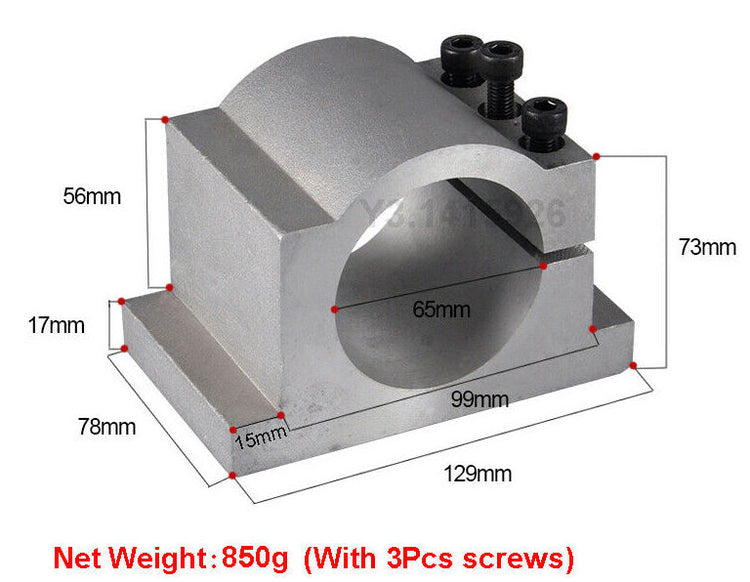 Spindle Mounting Bracket, for 65mm Spindle, 78mm Long – 3D Printing Store