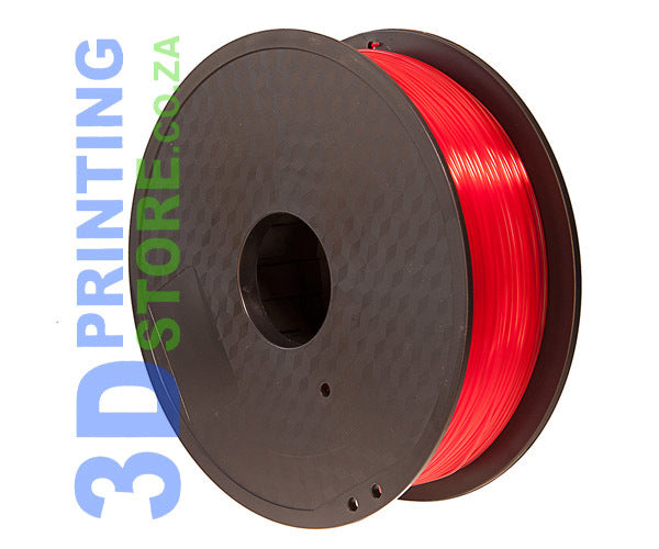PLA Transparent Filament, 1kg, 1.75mm, Red – 3D Printing Store