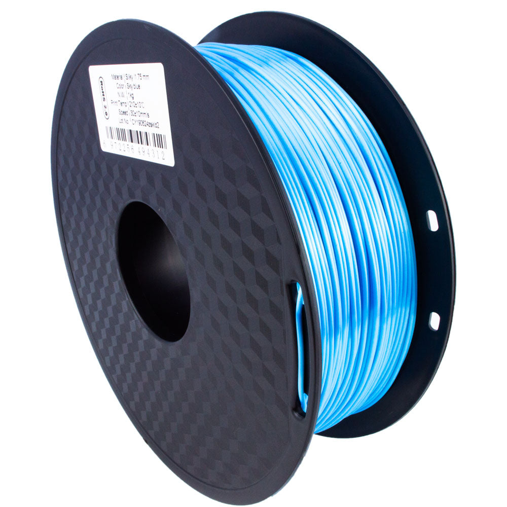 CRON Silk Filament, 1kg, 1.75mm, Sky Blue – 3D Printing Store