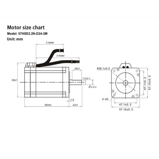 Closed Loop Stepper motor with Driver, NEMA 23, 2.2Nm – 3D Printing Store