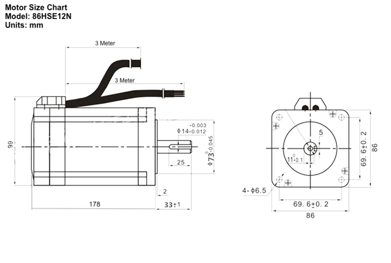 Closed Loop Stepper motor, NEMA 34, 12Nm – 3D Printing Store