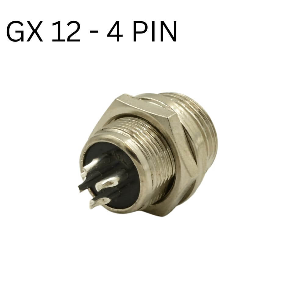 GX12 4 Pin Male connector – 3D Printing Store