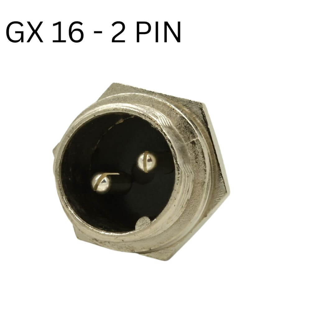 GX16 2 Pin Male connector – 3D Printing Store