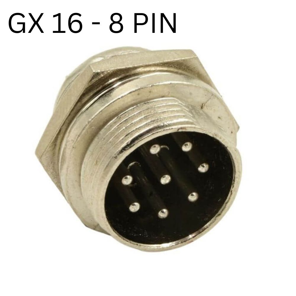 GX16 Connector, 8 Pin, Male – 3D Printing Store