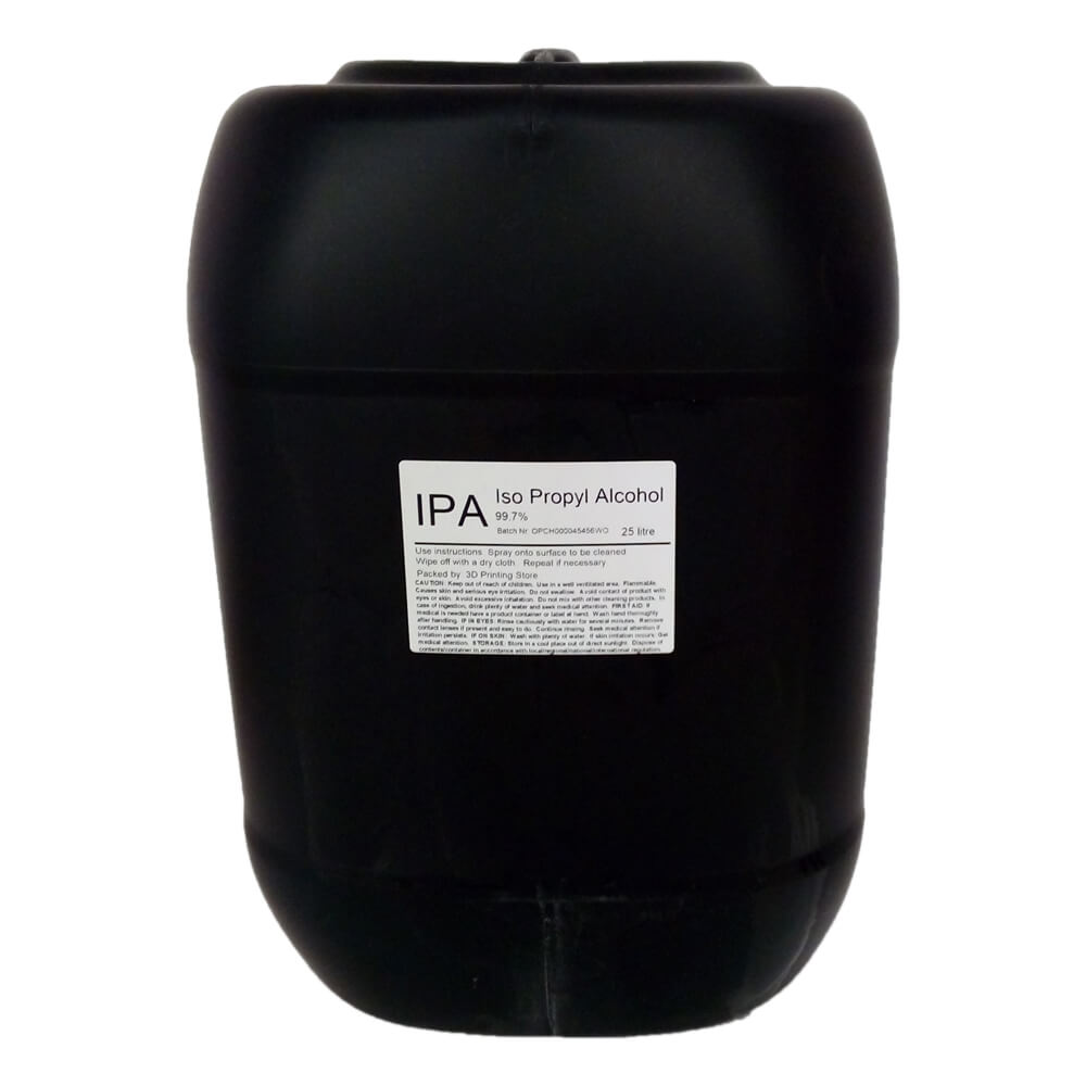 IPA 99.7% (Isopropyl Alcohol), 25 Litre – 3D Printing Store