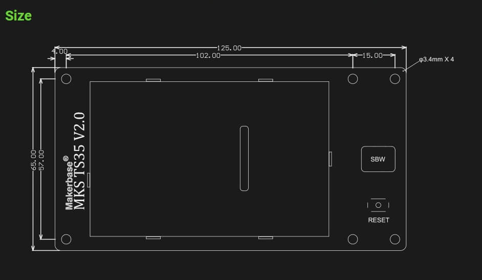 MKS TS35 LCD Screen – 3D Printing Store